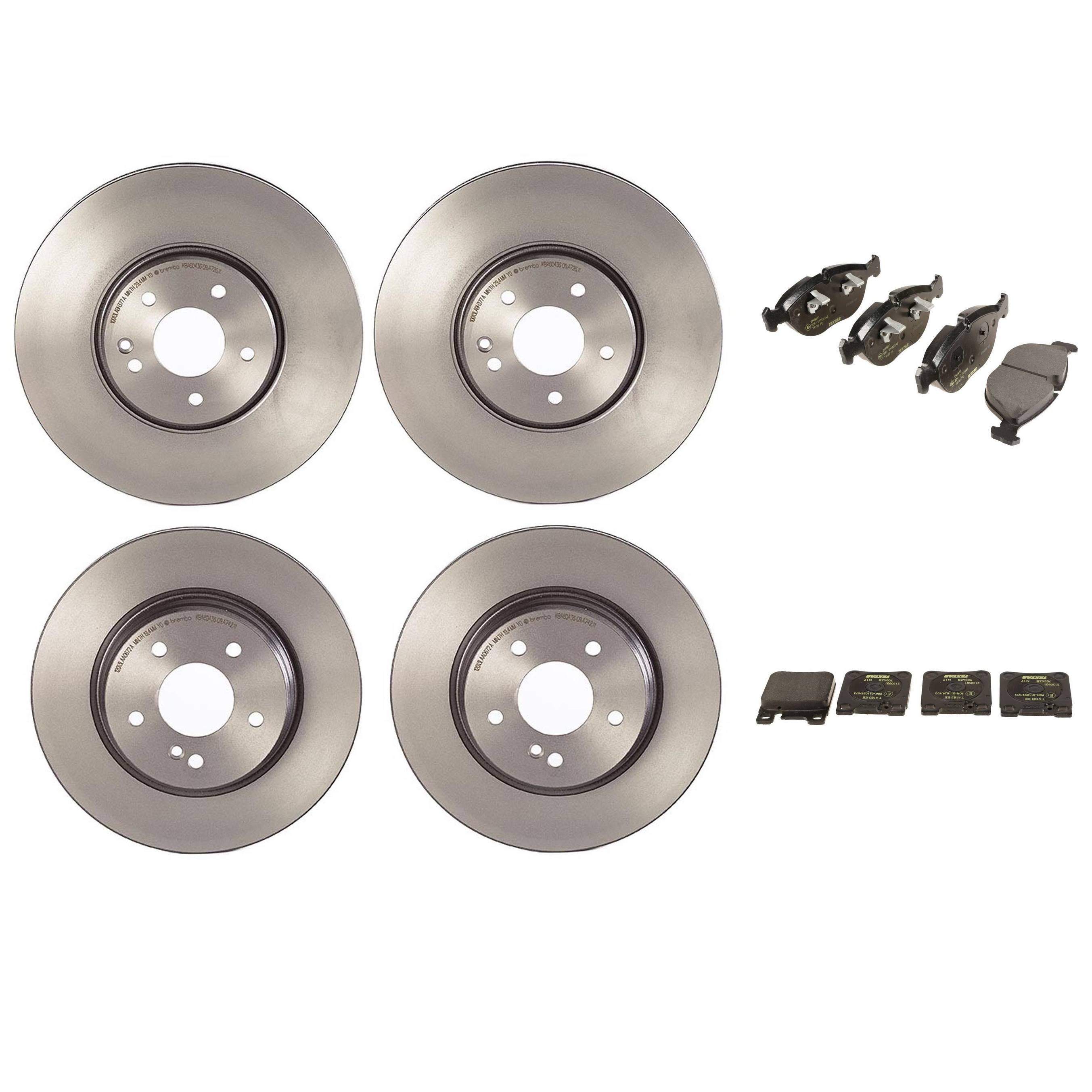Disc Brake Pad and Rotor Kit – Front and Rear Textar 4352646KIT