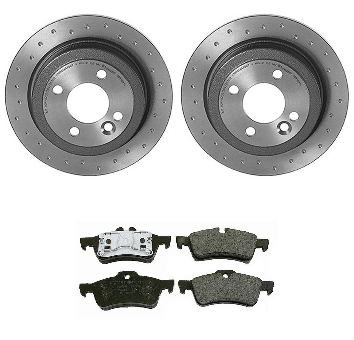 Disc Brake Pad and Rotor Kit – Rear Textar 4352402KIT