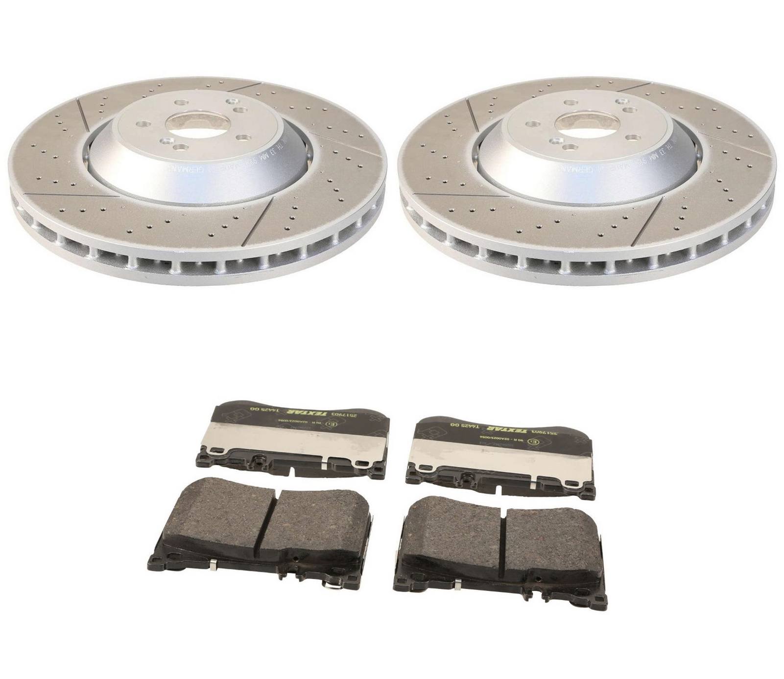 Mercedes Brake Pad and Rotor Kit – Front 2224212612 SHW Performance ...