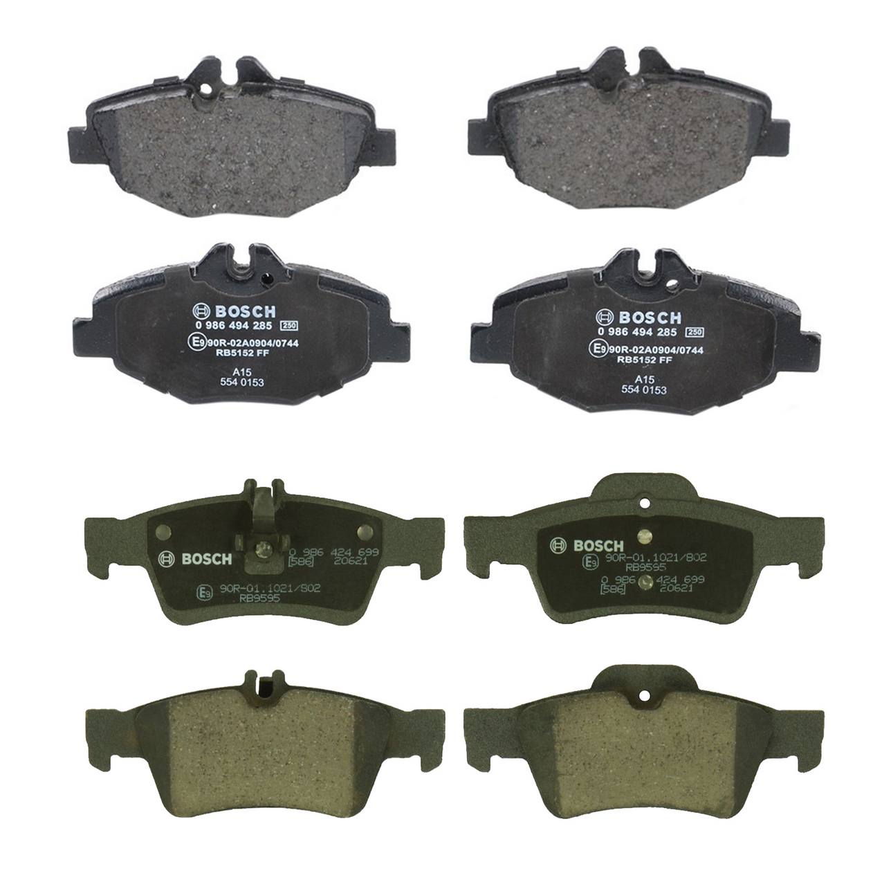 Disc Brake Pad Kit – Front and Rear (Semi-Metallic) Bosch 5173205-Kit