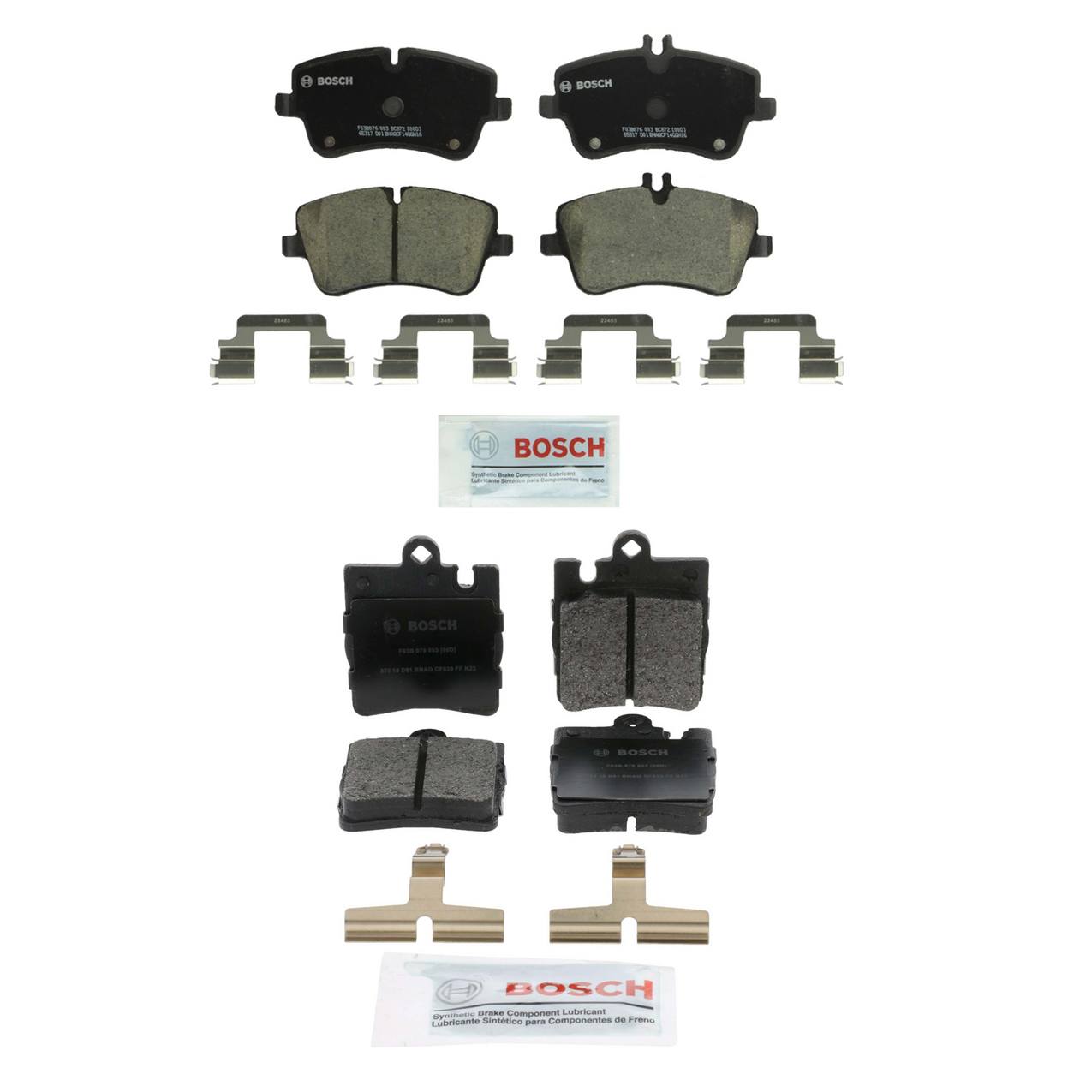 Disc Brake Pad Kit – Front and Rear (Ceramic) Bosch 5173844-Kit