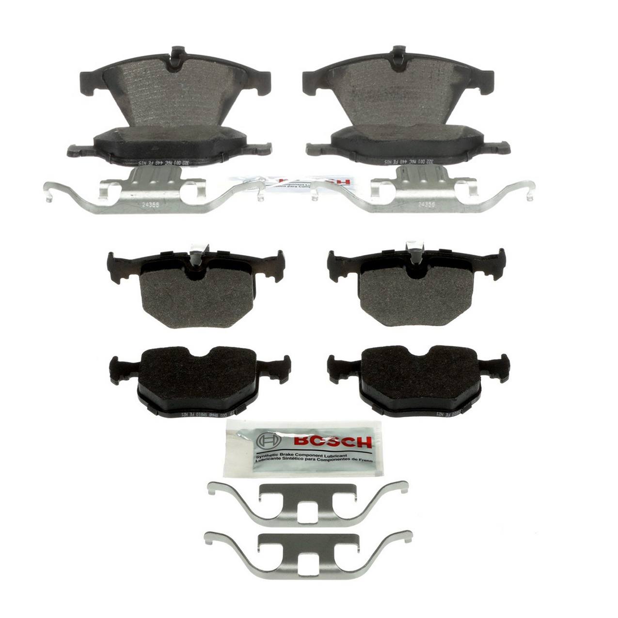 Disc Brake Pad Kit – Front and Rear (Semi-Metallic) Bosch 5173994-Kit