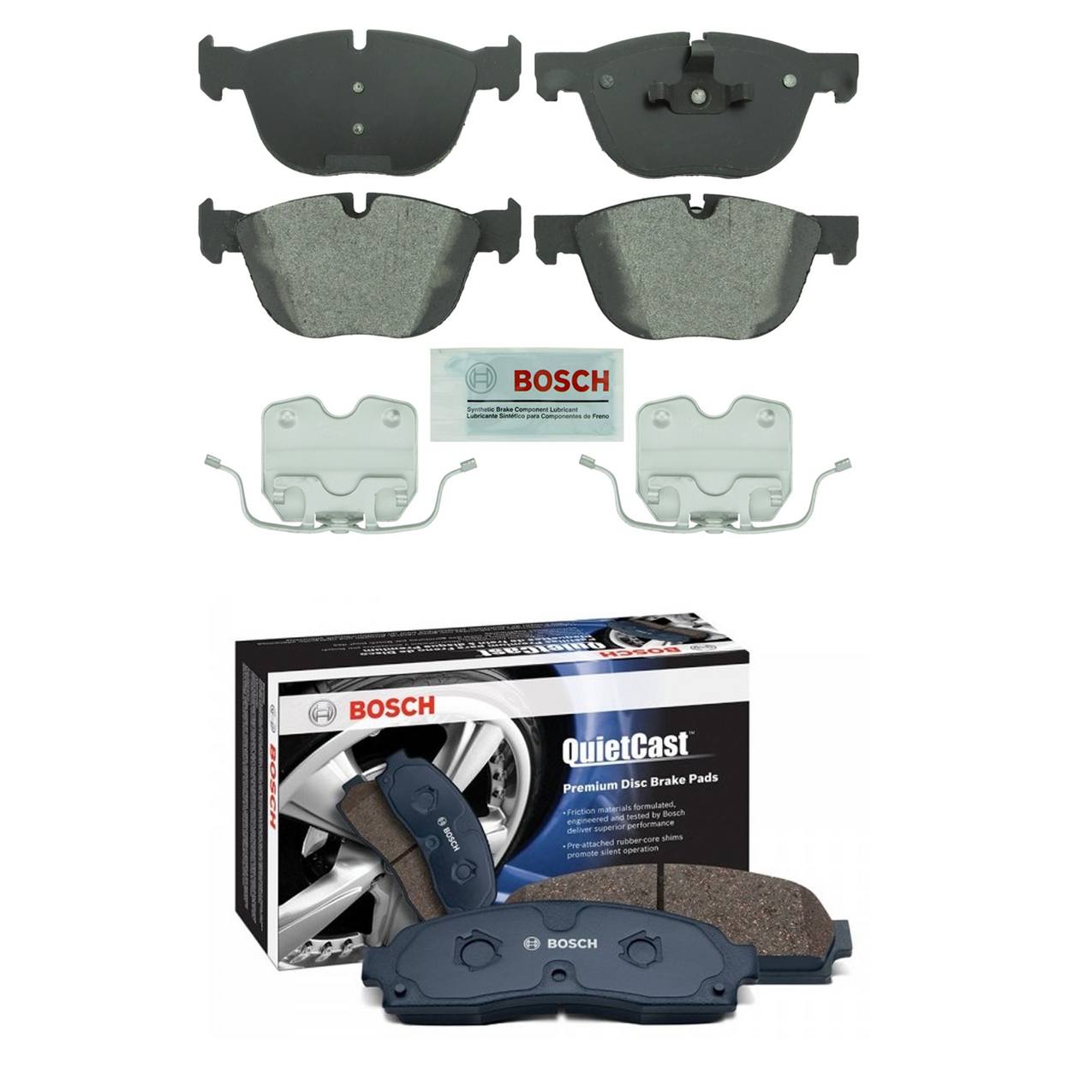 Disc Brake Pad Kit – Front and Rear (Semi-Metallic) Bosch 5174129-Kit