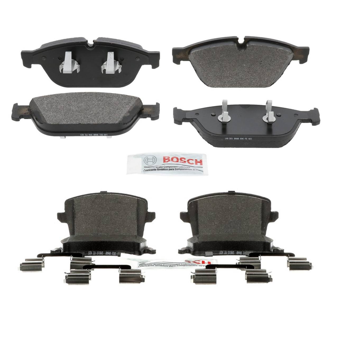 Disc Brake Pad Kit – Front and Rear (Semi-Metallic) Bosch 5174229-Kit
