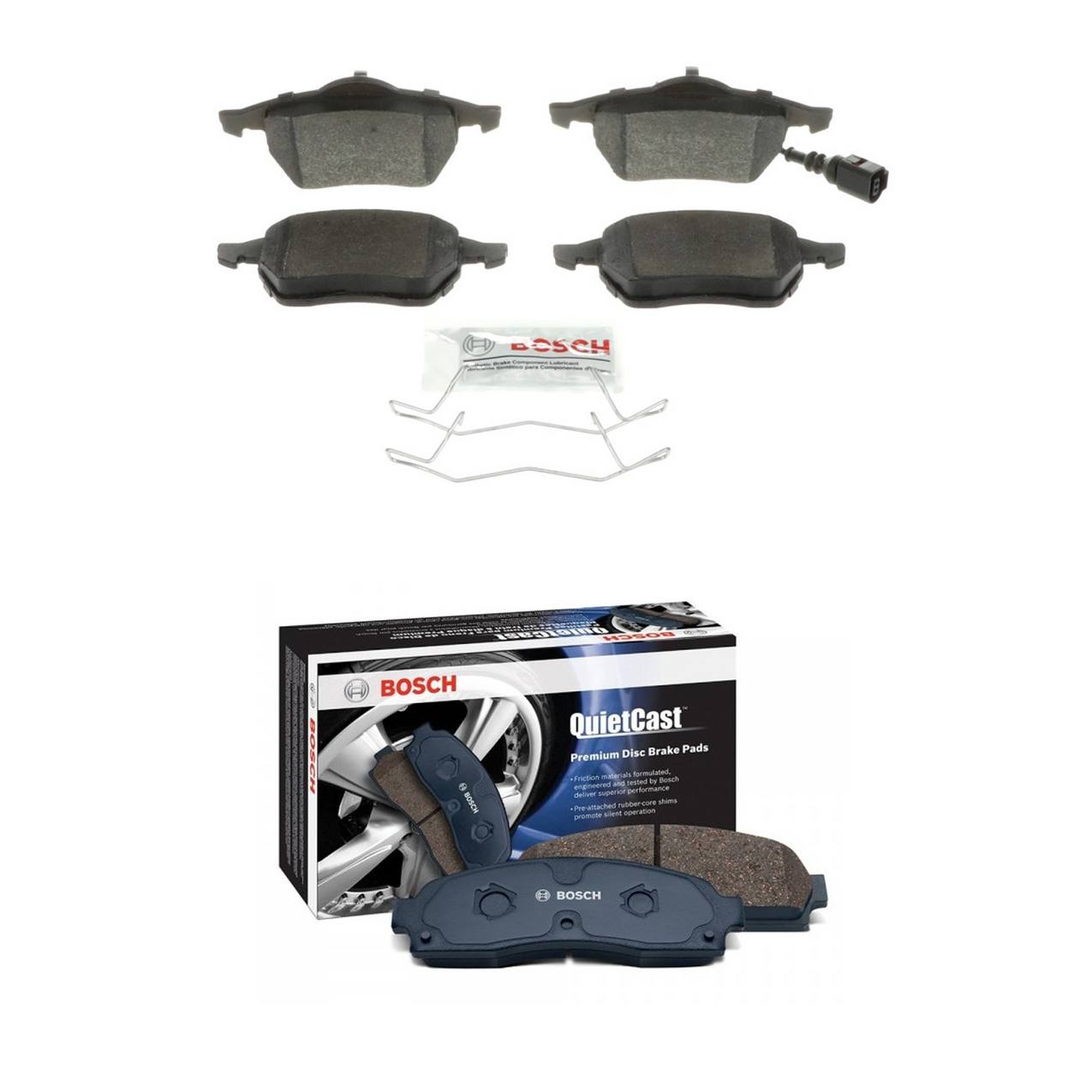 Disc Brake Pad Kit – Front and Rear (Semi-Metallic) Bosch 5175565-Kit