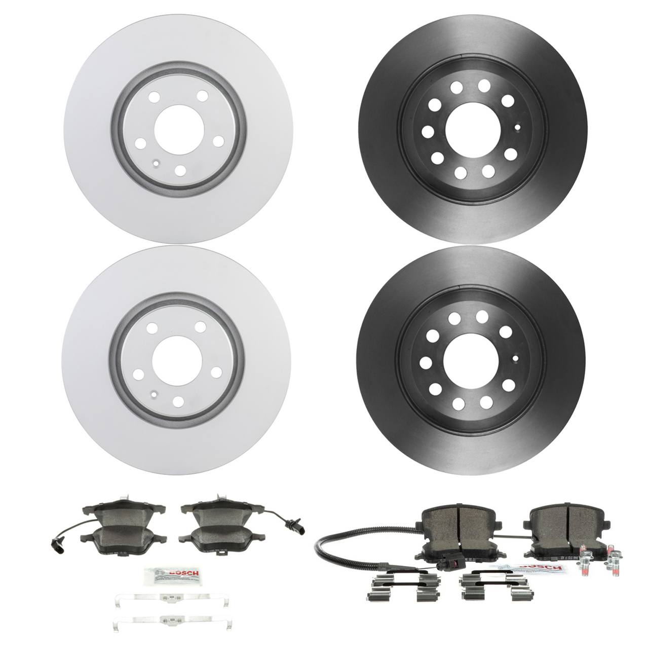 Disc Brake Pad and Rotor Kit – Front and Rear (320.8mm/301.7mm) (Semi ...