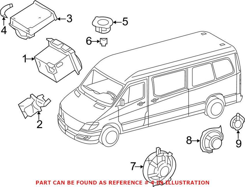 Mercedes CD Changer Cartridge 0005461480 Genuine Mercedes-Benz 0005461480