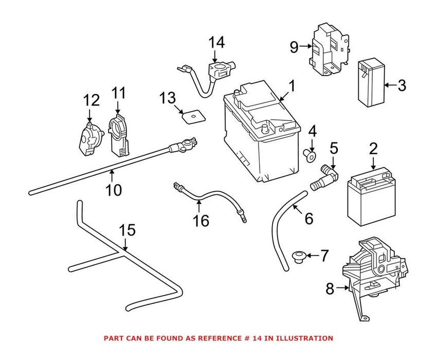 Mercedes Battery Cable 0009052802 Genuine Mercedes-Benz 0009052802