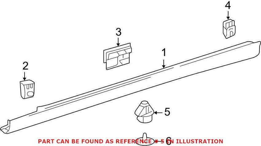 Clip Genuine Mercedes-Benz 0009917298
