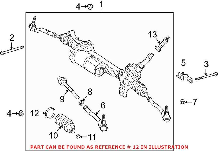 Mercedes Rack and Pinion Bellows – Front Genuine Mercedes-Benz 0009954803