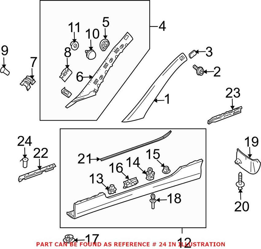 Rivet Genuine Mercedes-Benz 0039903497
