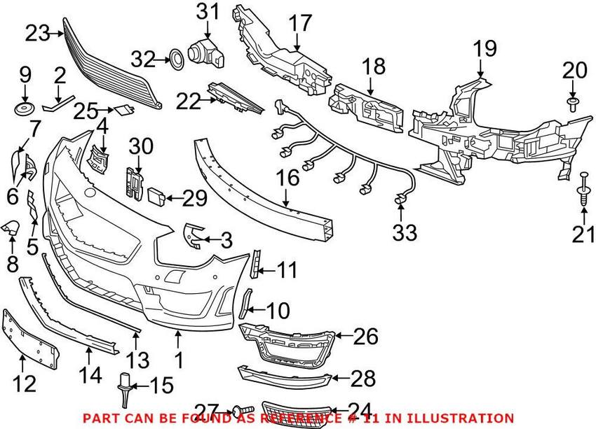 Rear Bumper Mount Clip Genuine Mercedes-Benz 0039910270
