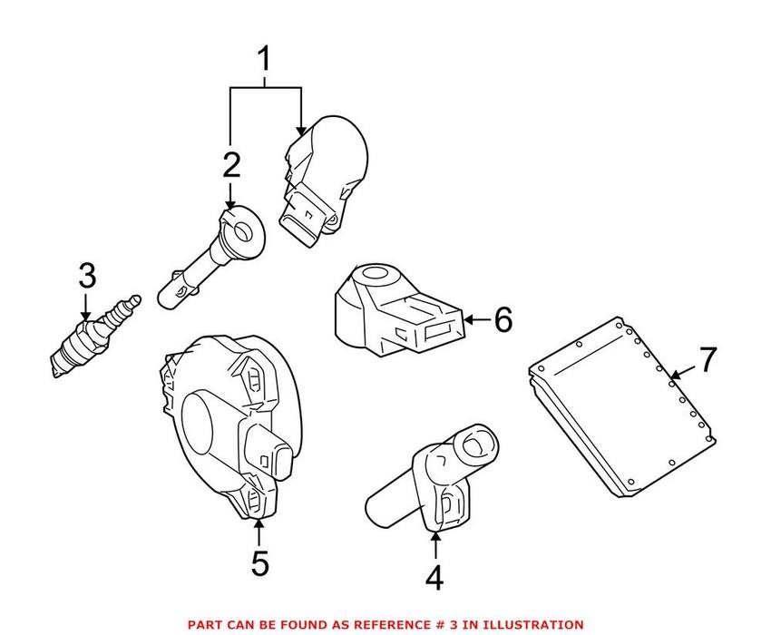 Mercedes Spark Plug 0041593903 Genuine Mercedes-Benz 0041593903