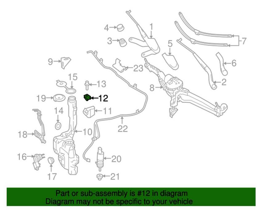 Mercedes Engine Coolant Reservoir Clip 004994164564 Genuine Mercedes ...