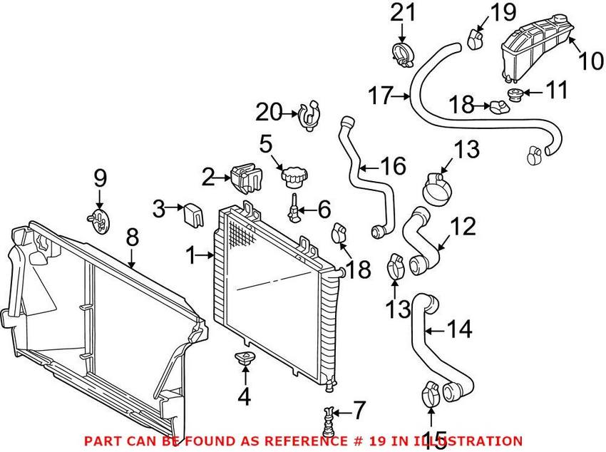 Mercedes Hose Clamp 0059970190 Genuine Mercedes-Benz 0059970190