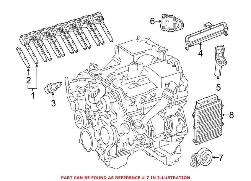 Mercedes Ignition Knock (Detonation) Sensor 0061533628 Genuine Mercedes ...