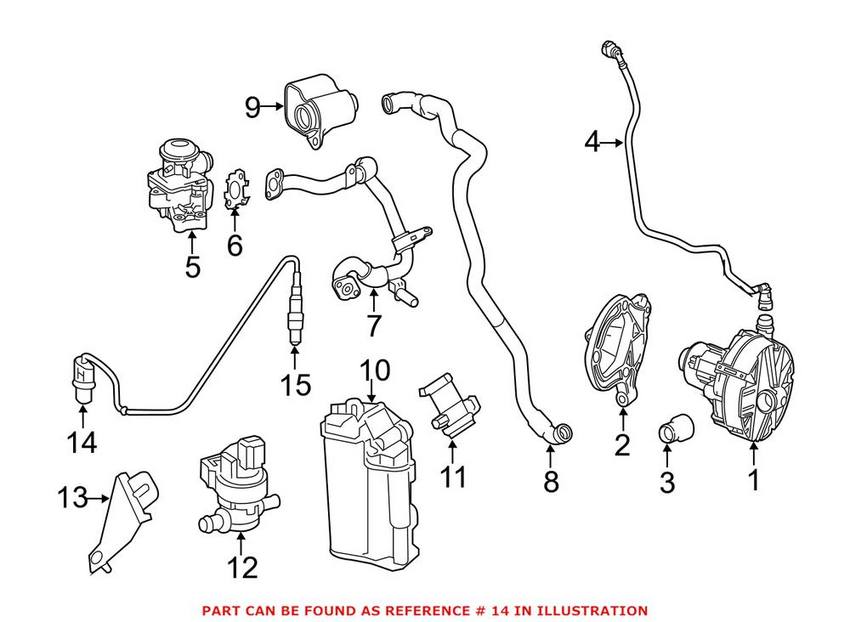 Mercedes Oxygen Sensor – Front 0065422718 Genuine Mercedes-Benz 0065422718