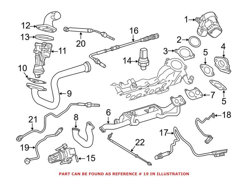 Mercedes Oxygen Sensor 0065424918 Genuine Mercedes-Benz 0065424918