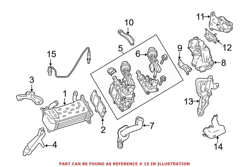Mercedes Oxygen Sensor 0075421618 Genuine Mercedes-Benz 0075421618