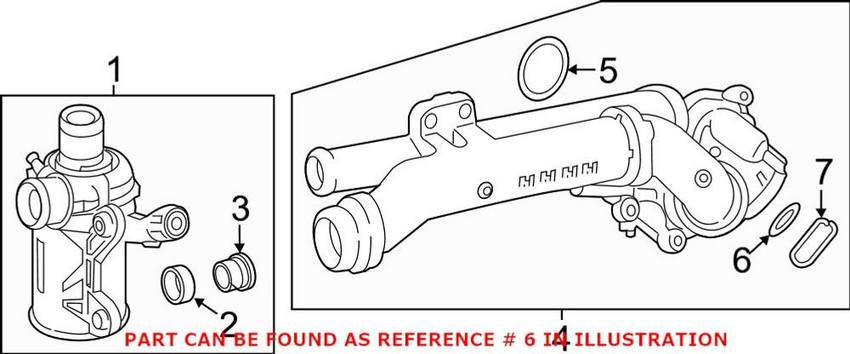 Mercedes Engine Coolant Pipe O-Ring 0249979545 Genuine Mercedes-Benz ...
