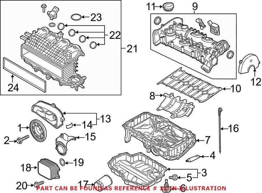 VW Engine Oil Filler Cap 04E103485A Genuine VW/Audi 04E103485A