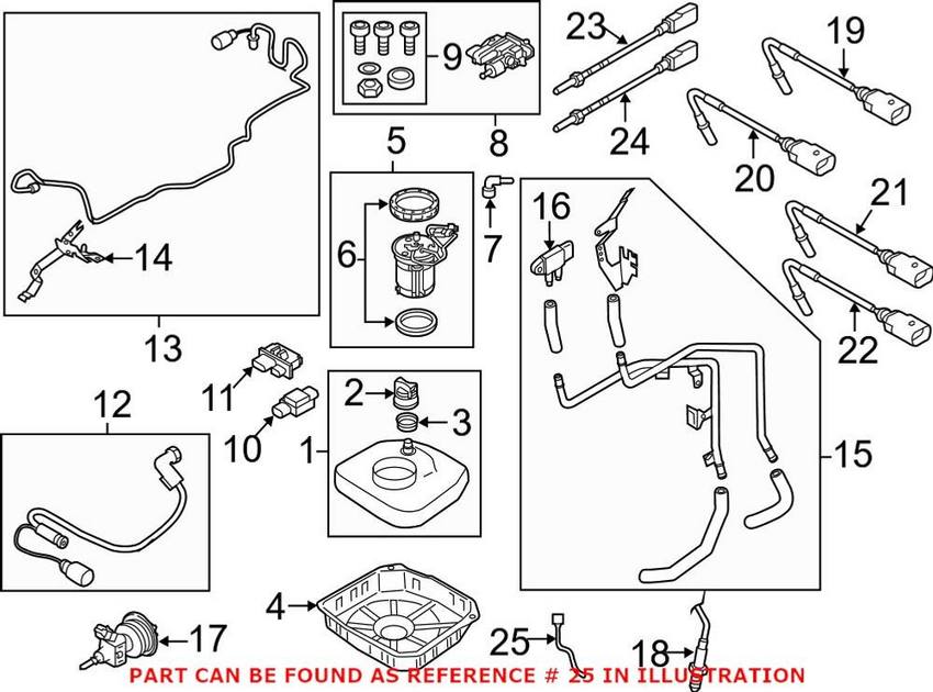 VW Diesel Exhaust Particulate Sensor 059906261 Genuine VW/Audi 059906261