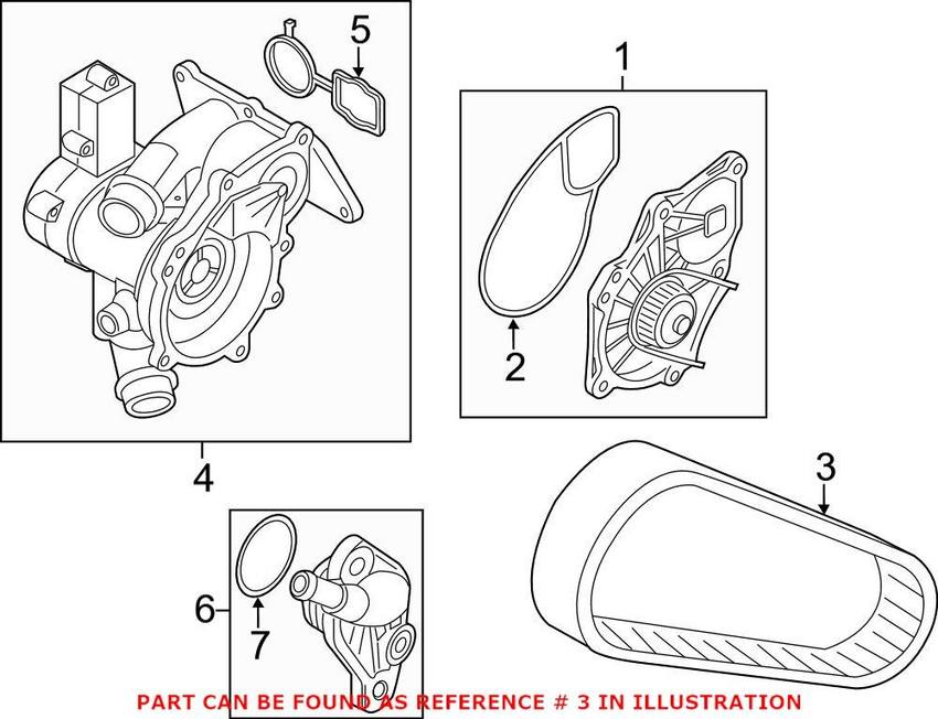 VW Engine Timing Belt 06K121605 Genuine VW/Audi 06K121605C