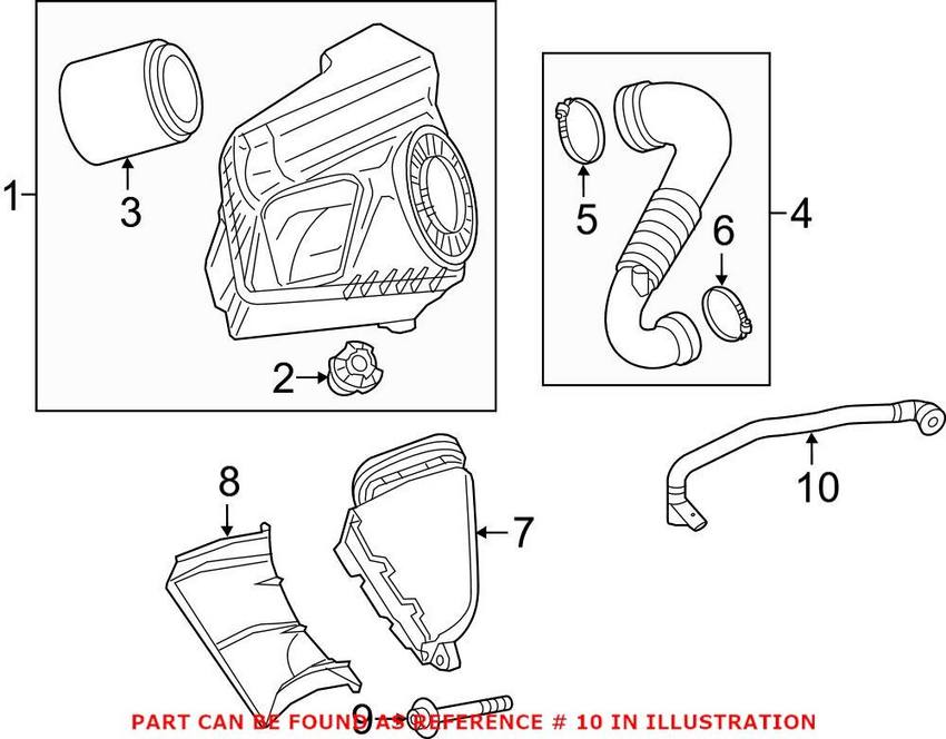 Audi PCV Valve Hose 06L103213AD Genuine VW/Audi 06L103213AD