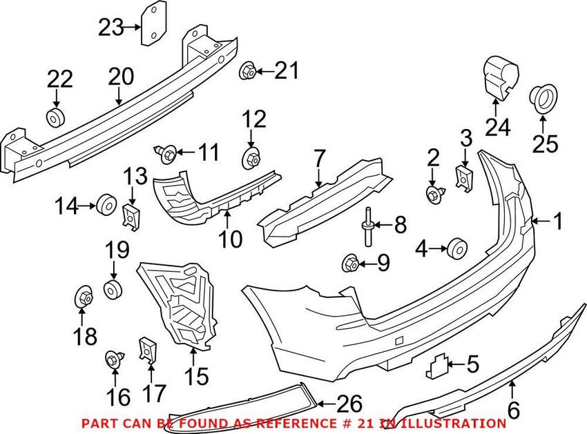 Hex Nut Genuine BMW 07147266441