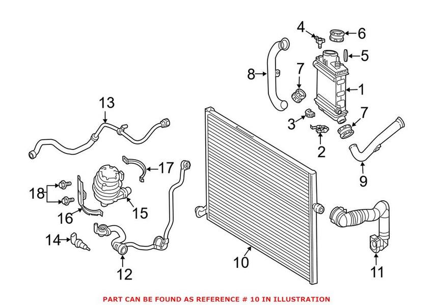 Mercedes Intercooler 0995003600 Genuine Mercedes-Benz 0995003600