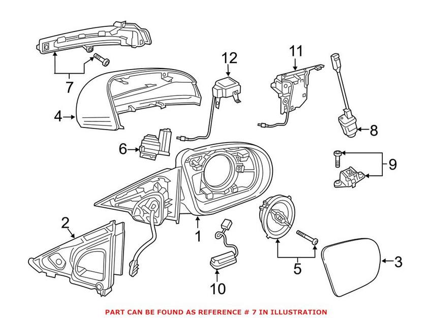Mercedes Turn Signal Light Assembly – Passenger Right 0999067201 ...