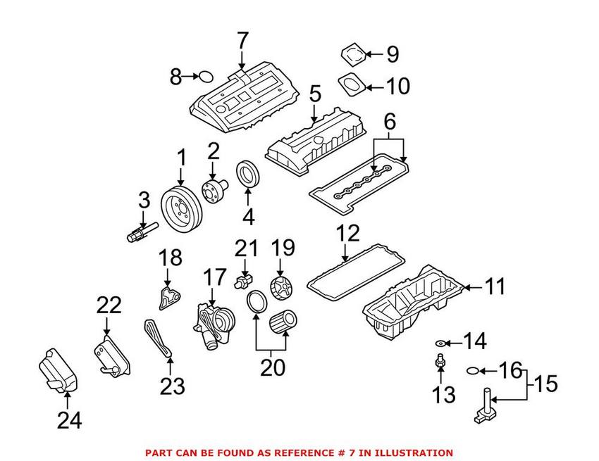BMW Engine Cover 11127575033 – Genuine BMW Genuine BMW 11127575033