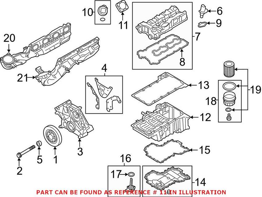 BMW Engine Oil Filler Cap Genuine BMW 11128654637