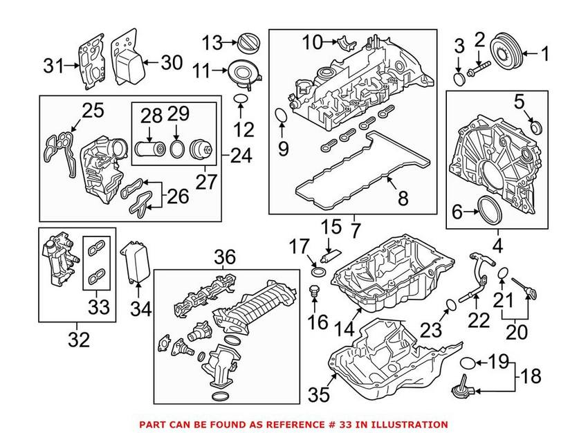 BMW Engine Oil Cooler Gasket – Genuine BMW Genuine BMW 11428580681