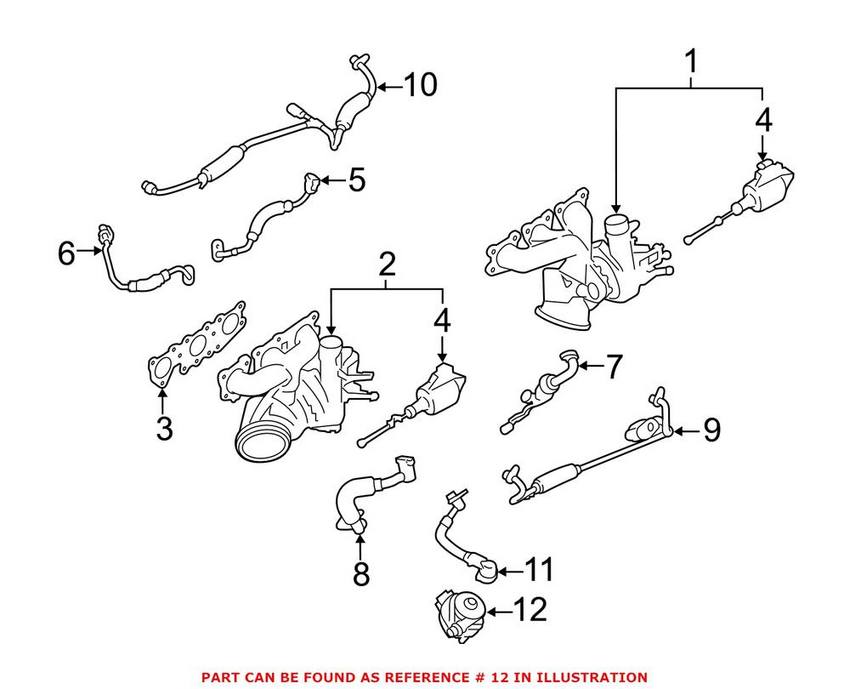 BMW Engine Auxiliary Water Pump 11517850568 Genuine BMW 11517850568