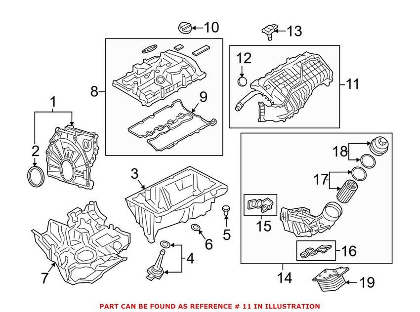 BMW Engine Intake Manifold 11618603914 Genuine BMW 11618603914
