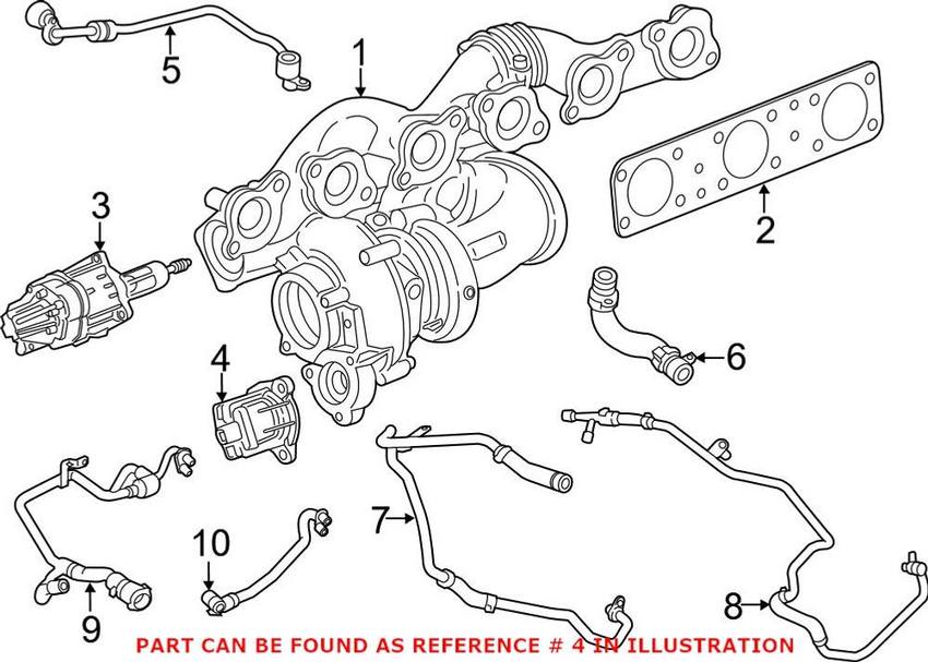 BMW Turbocharger Diverter Valve 11657609210 Genuine BMW 11657609210