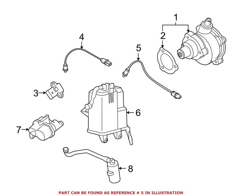 BMW Oxygen Sensor Genuine BMW 11787577666