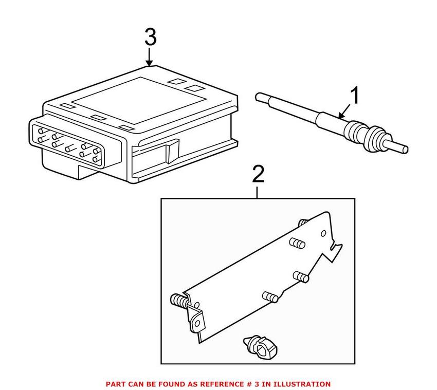 BMW Diesel Glow Plug Controller Genuine BMW 12218591724