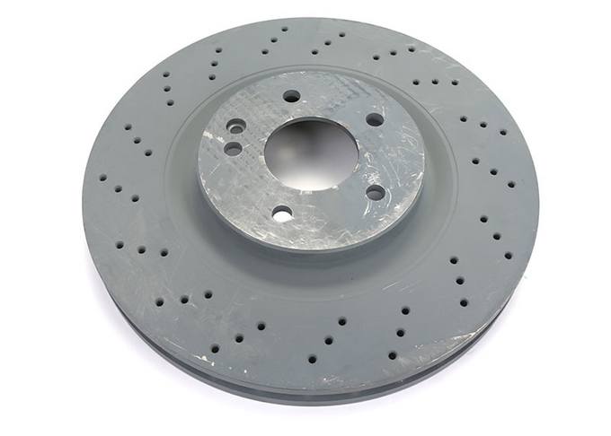 Mercedes Disc Brake Rotor – Front (334mm) (Cross-Drilled) Genuine ...