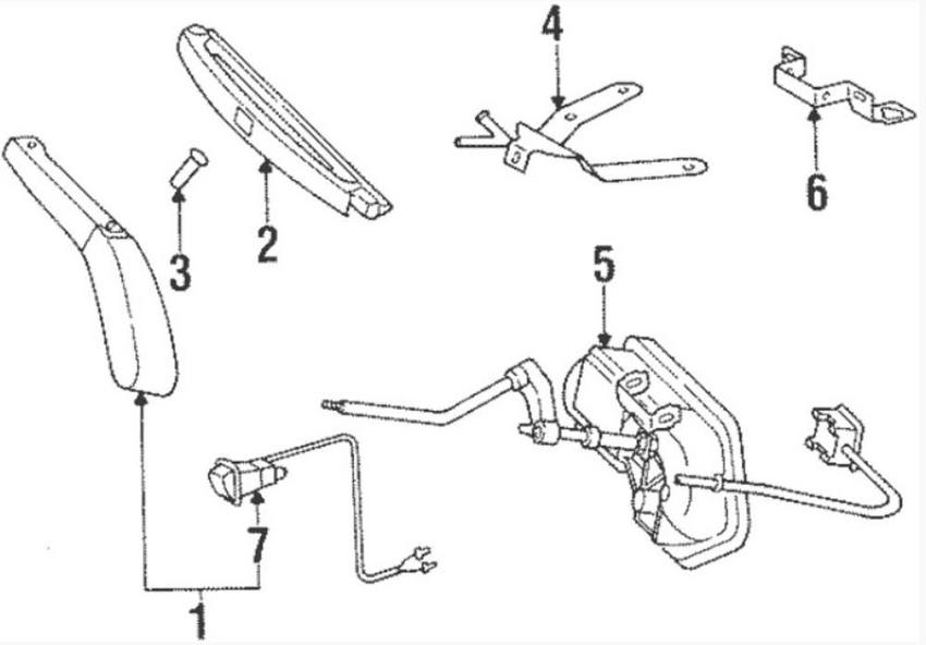 Headlight Wiper Arm – Driver Side Genuine Mercedes-Benz 1298201744