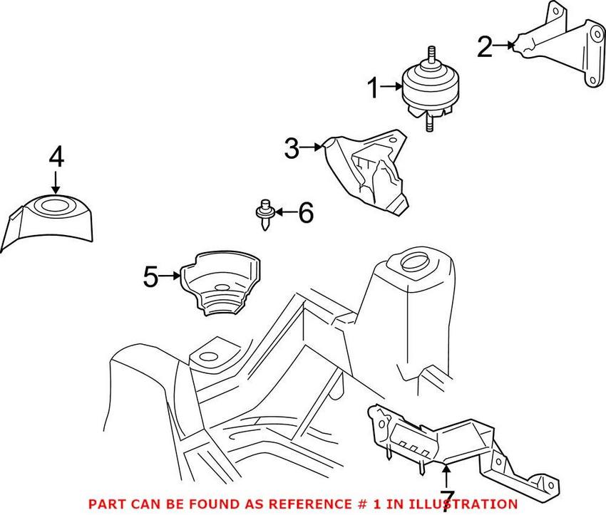 SAAB Engine Mount 15062381 Genuine Saab 15062381