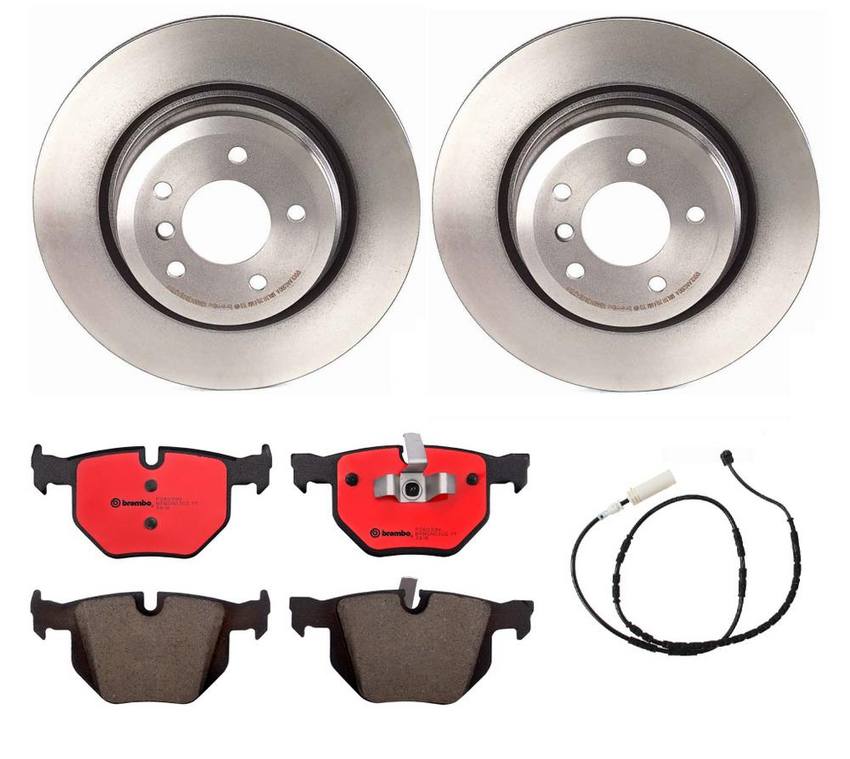 BMW Brake Pad and Rotor Kit – Rear 336mm Ceramic Brembo BM-1526076-KIT