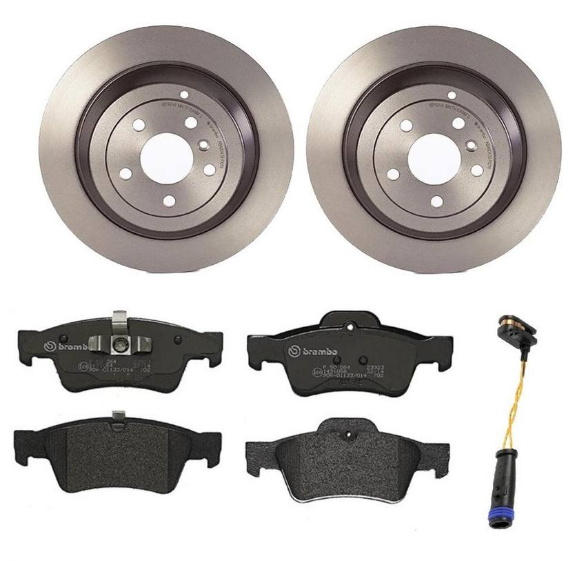 Brembo Brakes Kit – Pads and Rotors Rear (330mm) (Low-Met) Brembo ...