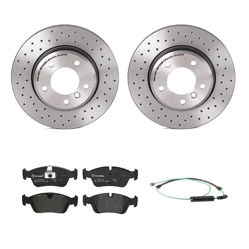 BMW Brembo Brake Kit – Pads and Rotors Front (300mm) (Xtra) (Low-Met ...