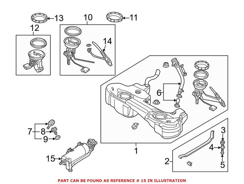 BMW Vapor Canister 16126757177 Genuine BMW 16126757177