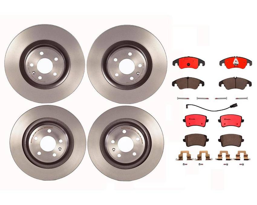 Brembo Brake Pads and Rotors Kit – Front and Rear (345mm/330mm ...