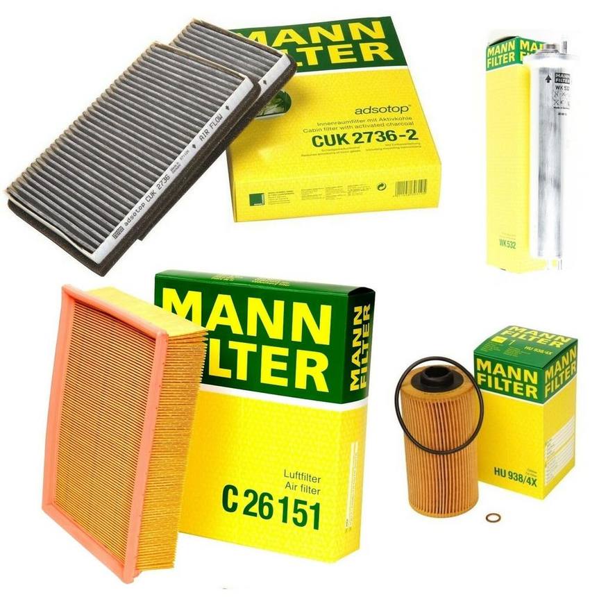 BMW Filter Service Kit Mann-Filter BM-1643231-KIT