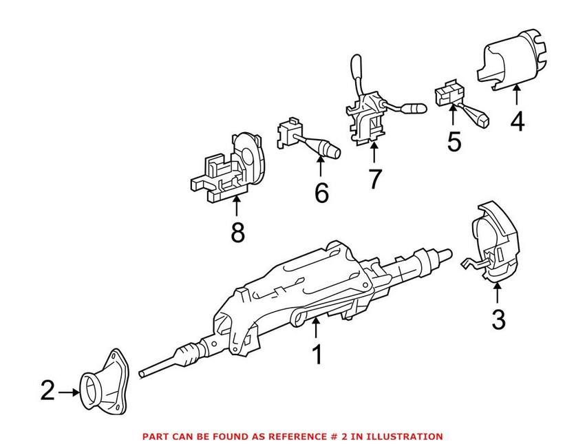 Mercedes Steering Coupling Boot 1644601237 Genuine Mercedes-Benz 1644601237