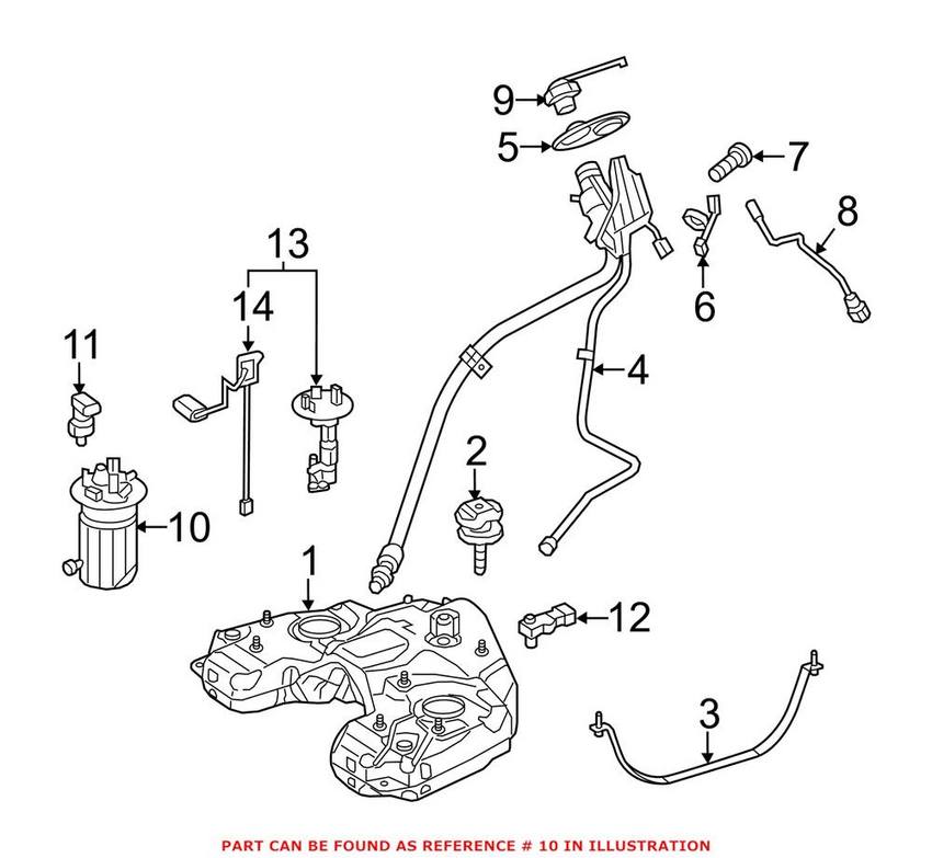 Mercedes Electric Fuel Pump 1664701794 Genuine Mercedes-Benz 1664701794